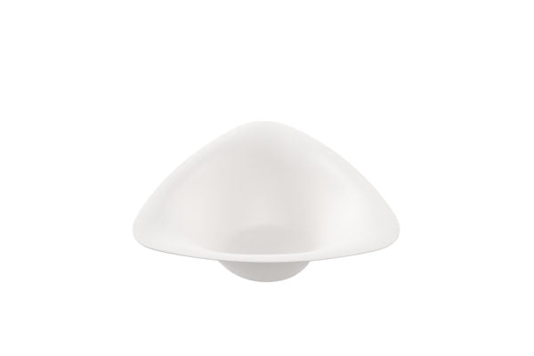 White sugar cane triangle bowl 300ml(10*8) - Wilmax Porcelain