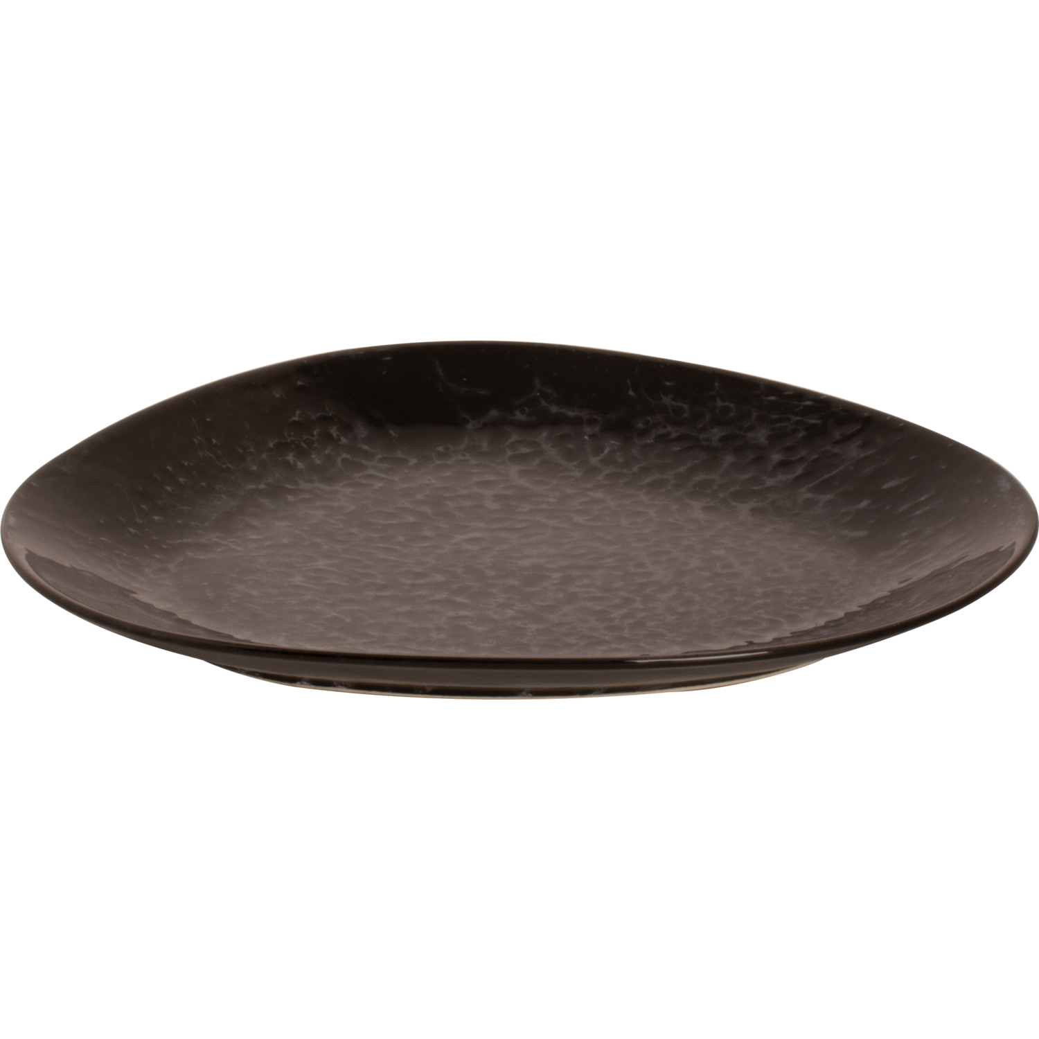 [ Set of 6 ] PLATE 30 OVAL BLACK TAHITI 11.75 inch - Wilmax Porcelain